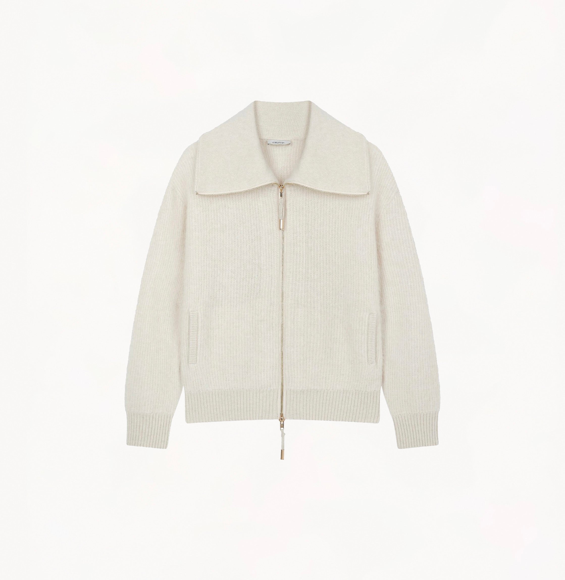 FLUFFY CASHMERE COAT WITH LAPEL – CRUSH Collection