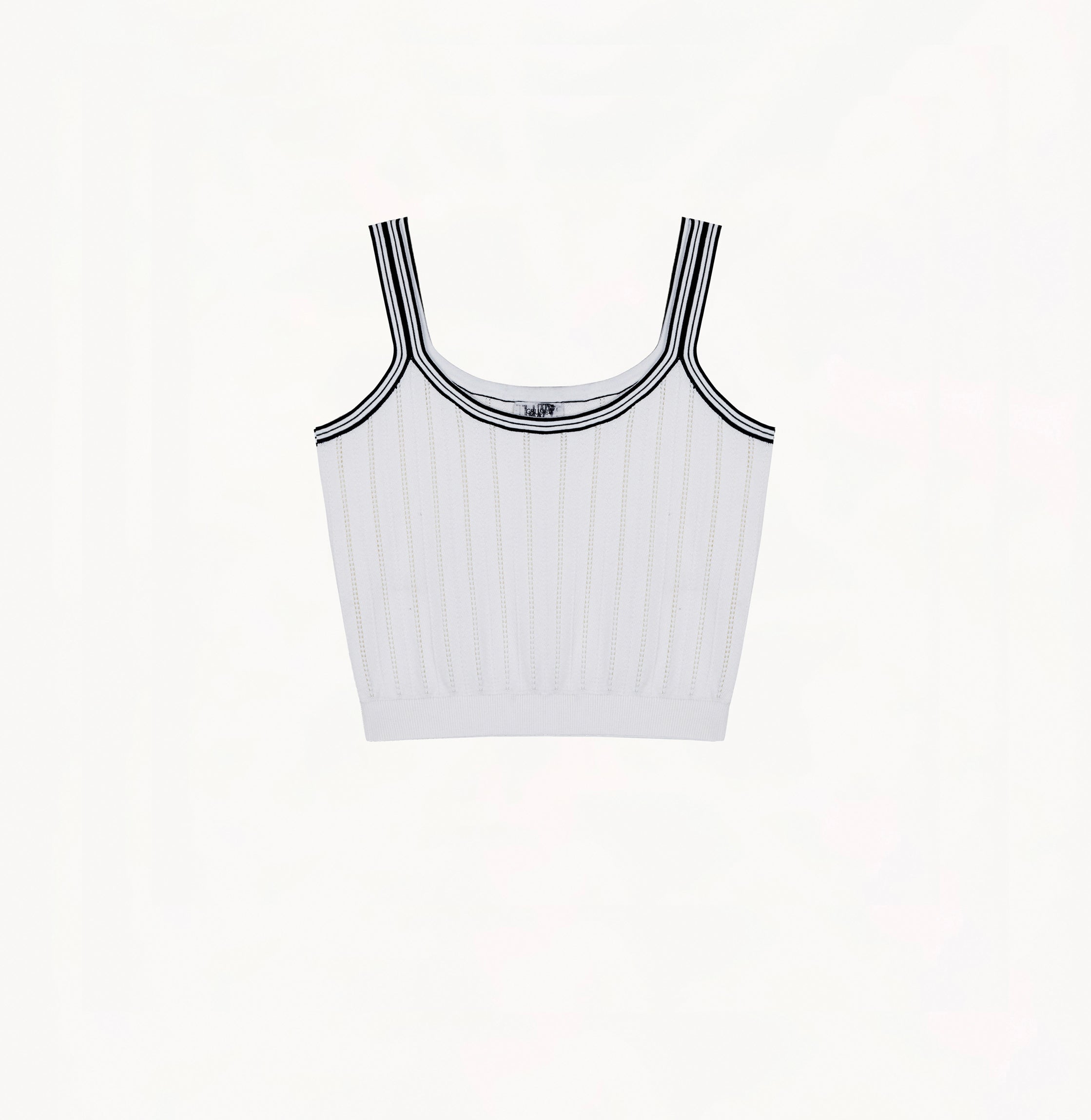 Colorblock Tank Top in Cotton, Squareneck | CRUSH Collection