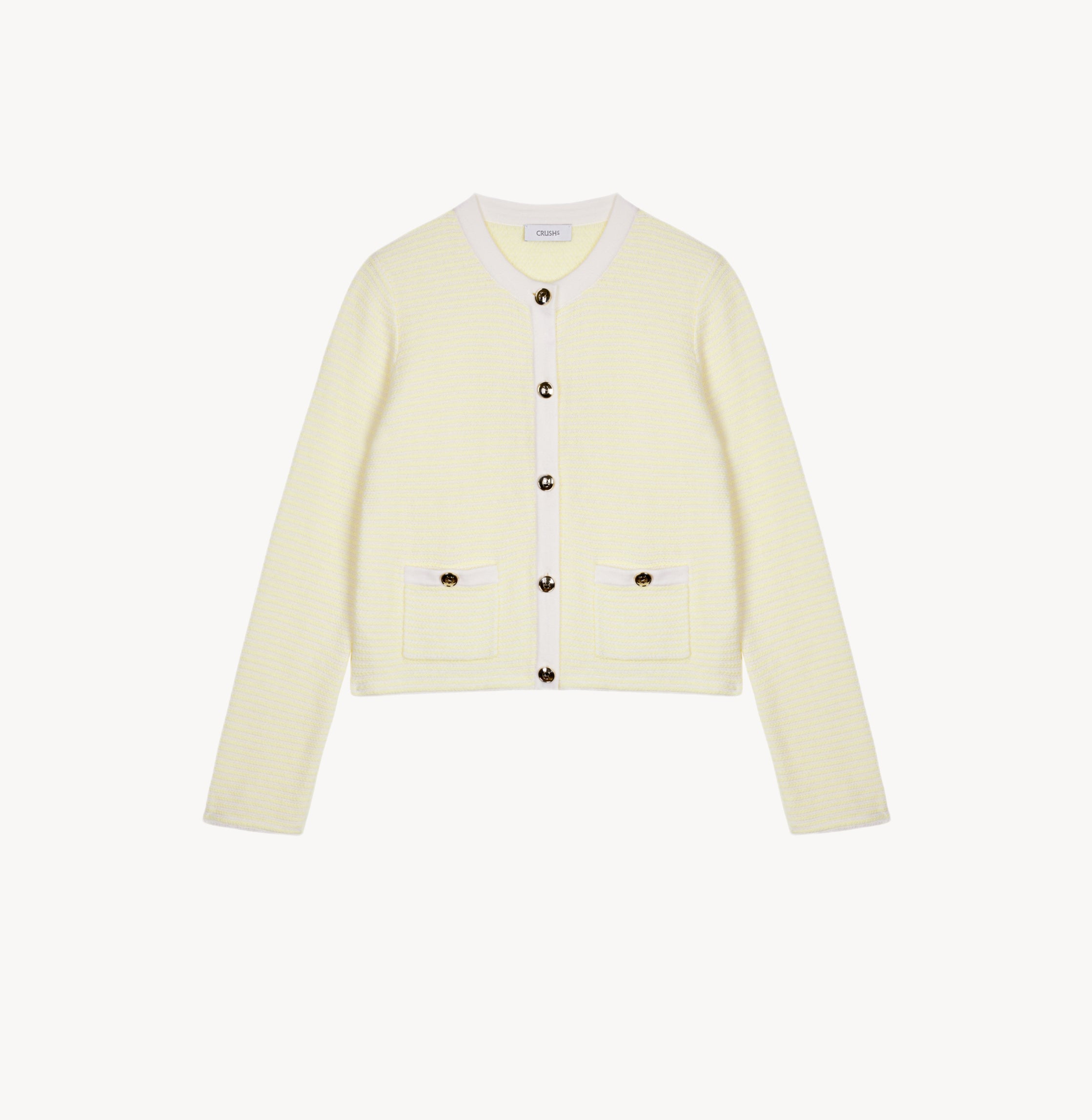 WOOL STRIPED SWEATER CARDIGAN – CRUSH Collection