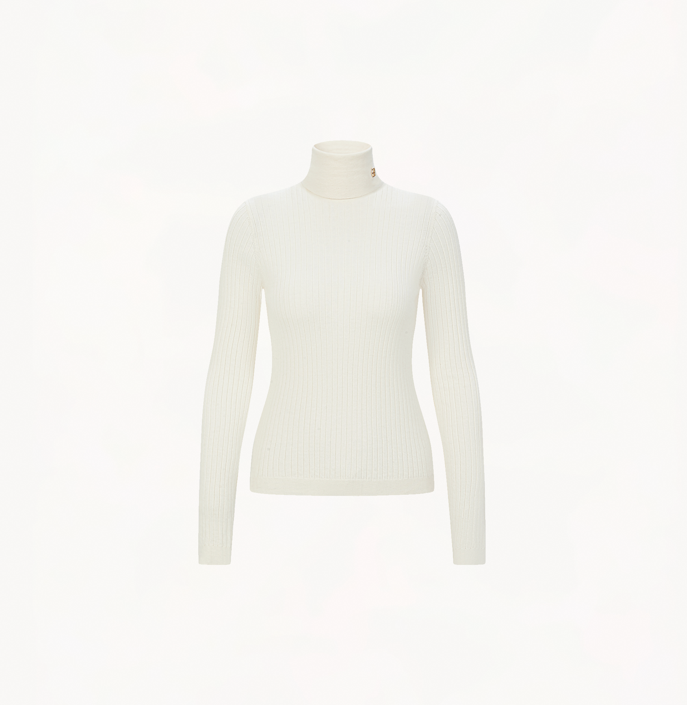 RIBBED CASHMERE TURTLENECK TOP – CRUSH Collection